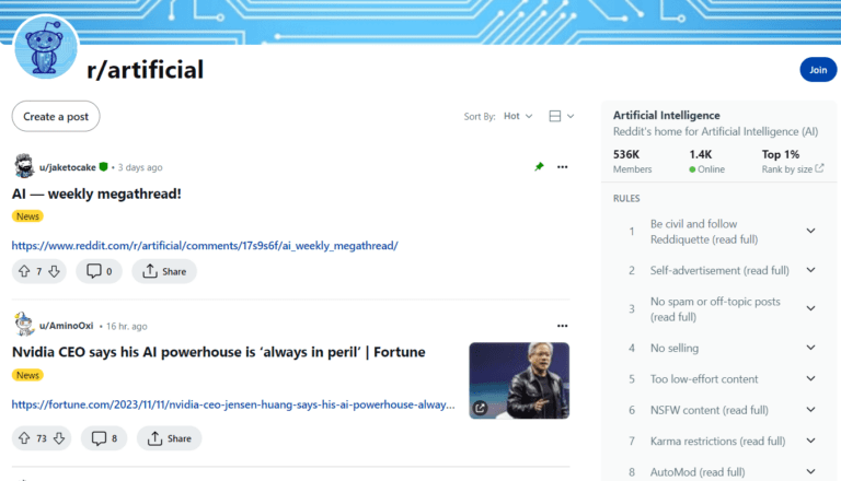 10 Best AI Subreddits to Discover and Learn Everything AI | ClickUp
