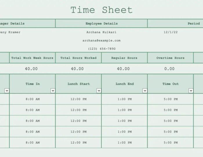 10 Free Employee Timesheet Templates in Excel, Word & ClickUp