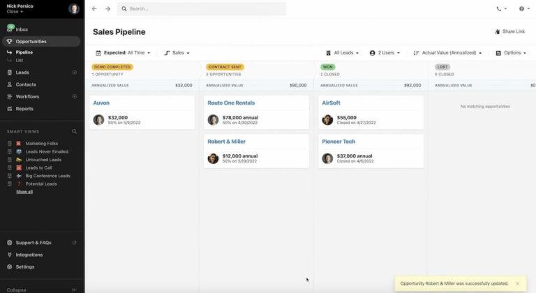 10 Best Sales Tracking Software in 2025 (Reviews & Pricing)