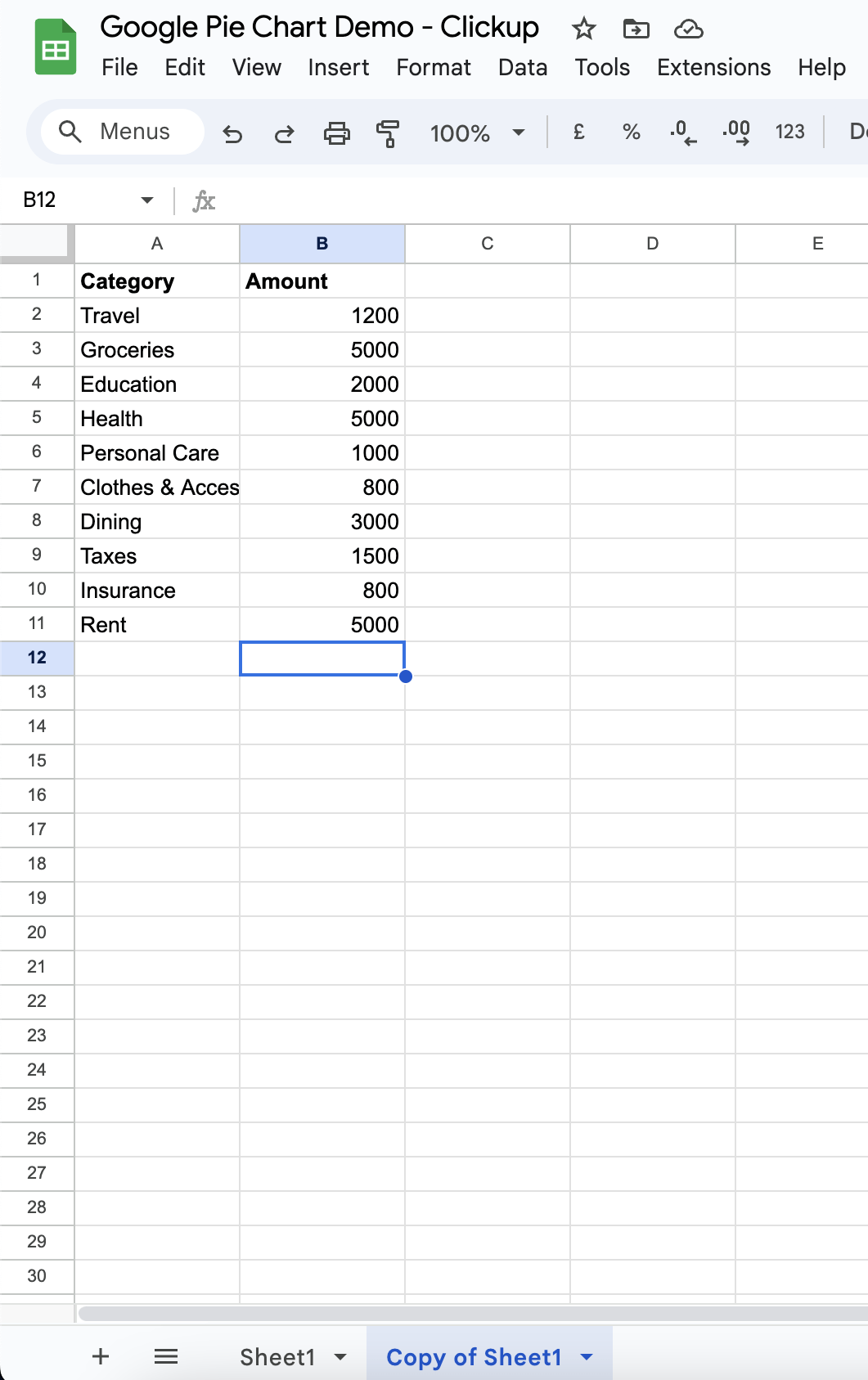 How To Make a Pie Chart in Google Sheets (Step-by-Step)