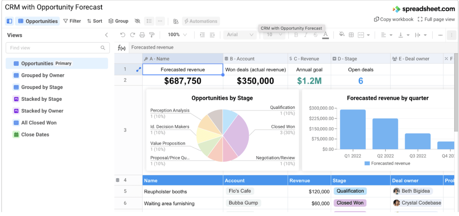 How To Build An Excel Crm Templates And Alternatives Clickup