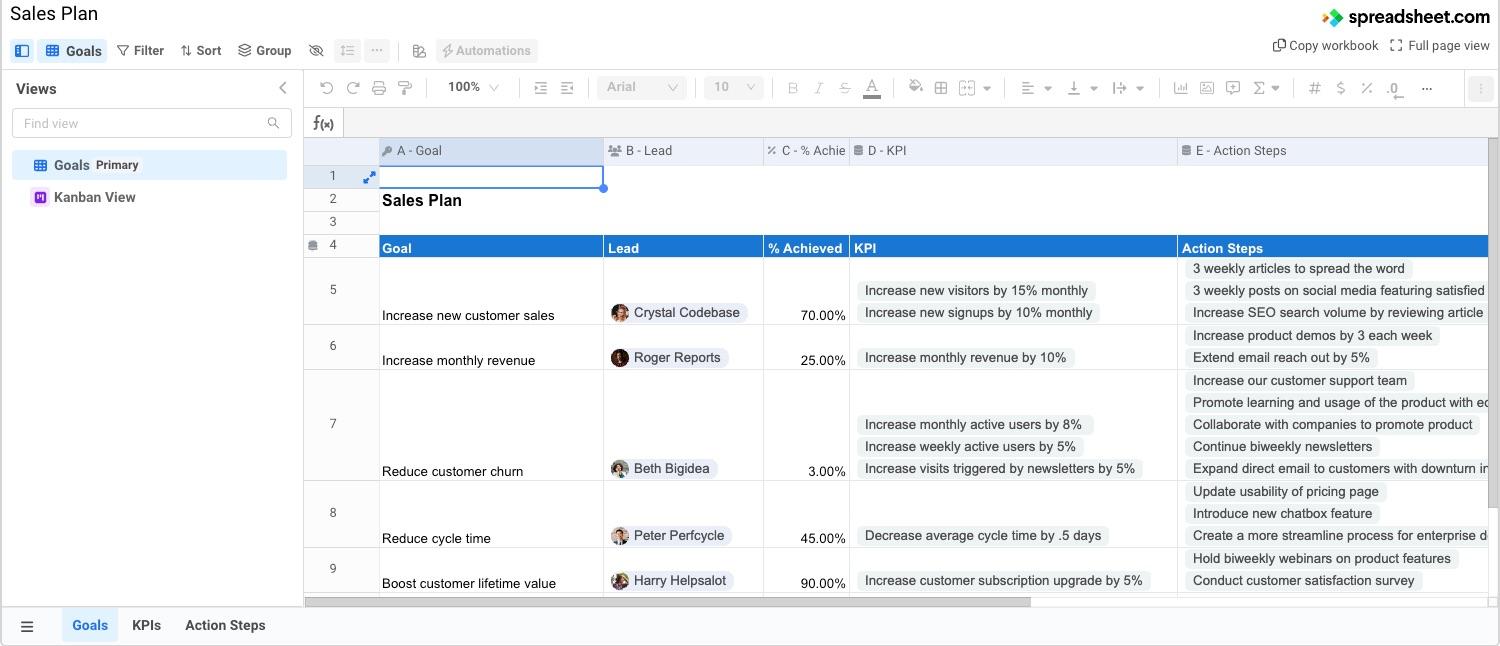 10 Free Sales Plan Templates in Word, Excel, & ClickUp