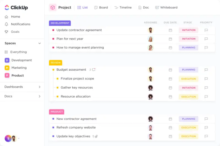 Whats A Project Management Database Clickup