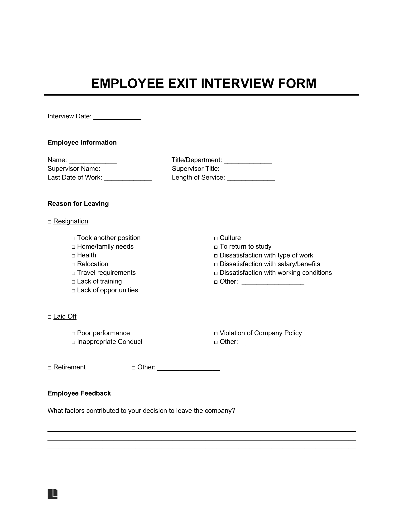 Top 10 Free Exit Interview Templates & Questions for HR Teams