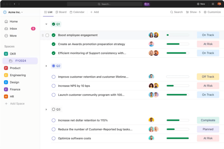 How to Set Goal Metrics (With Examples) | ClickUp
