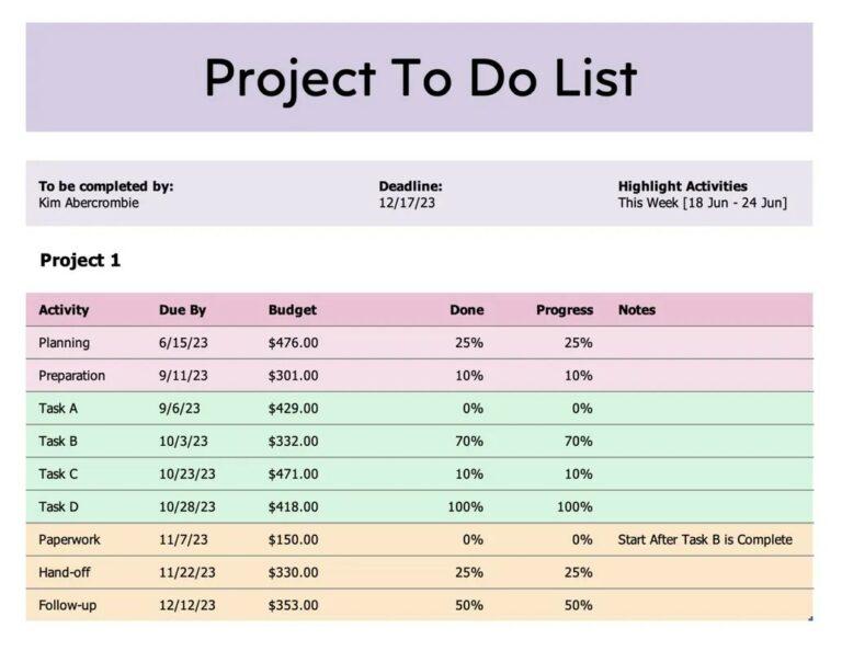 10 Best Free Project Management Excel Templates to Track Projects