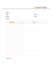 5 Cornell Notes Templates in Google Docs, Word, & ClickUp