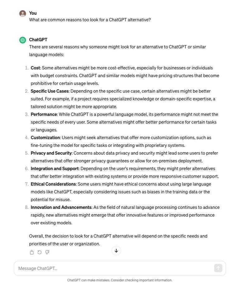 The 15 Best ChatGPT Alternatives (September 2024)