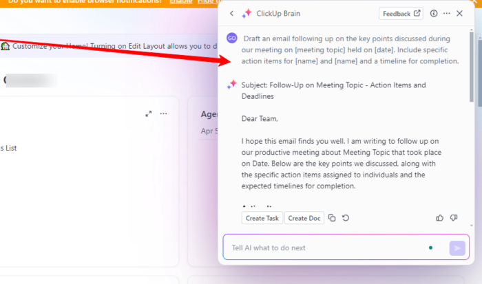How to Use AI to Write Emails (With Prompts) | ClickUp