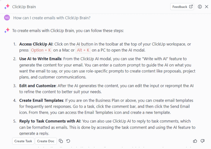 How to Use AI to Write Emails (With Prompts) | ClickUp