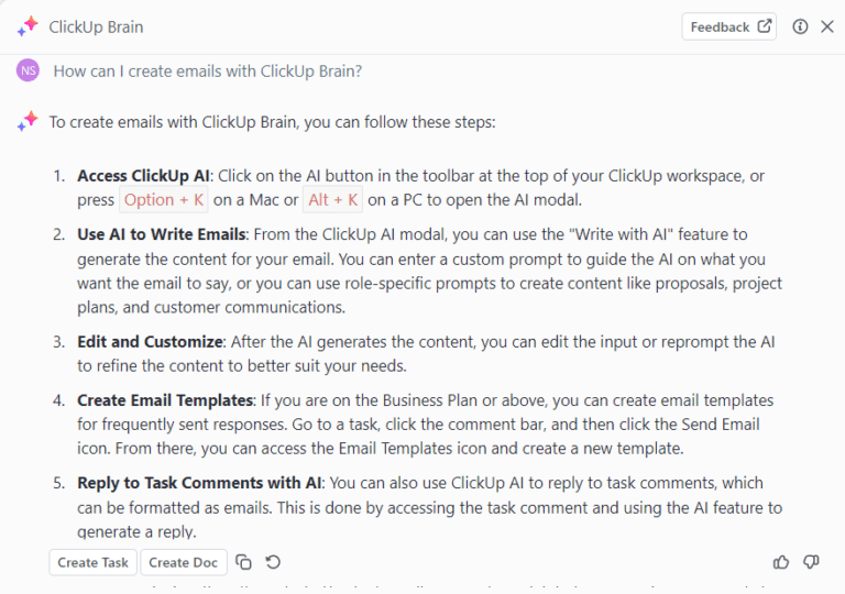 How to Use AI to Write Emails (With Prompts) | ClickUp
