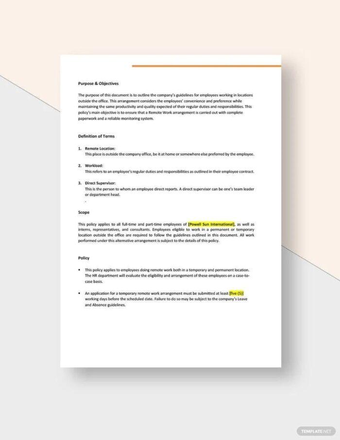 10 Free Company Policy & Procedures Templates: Word & ClickUp
