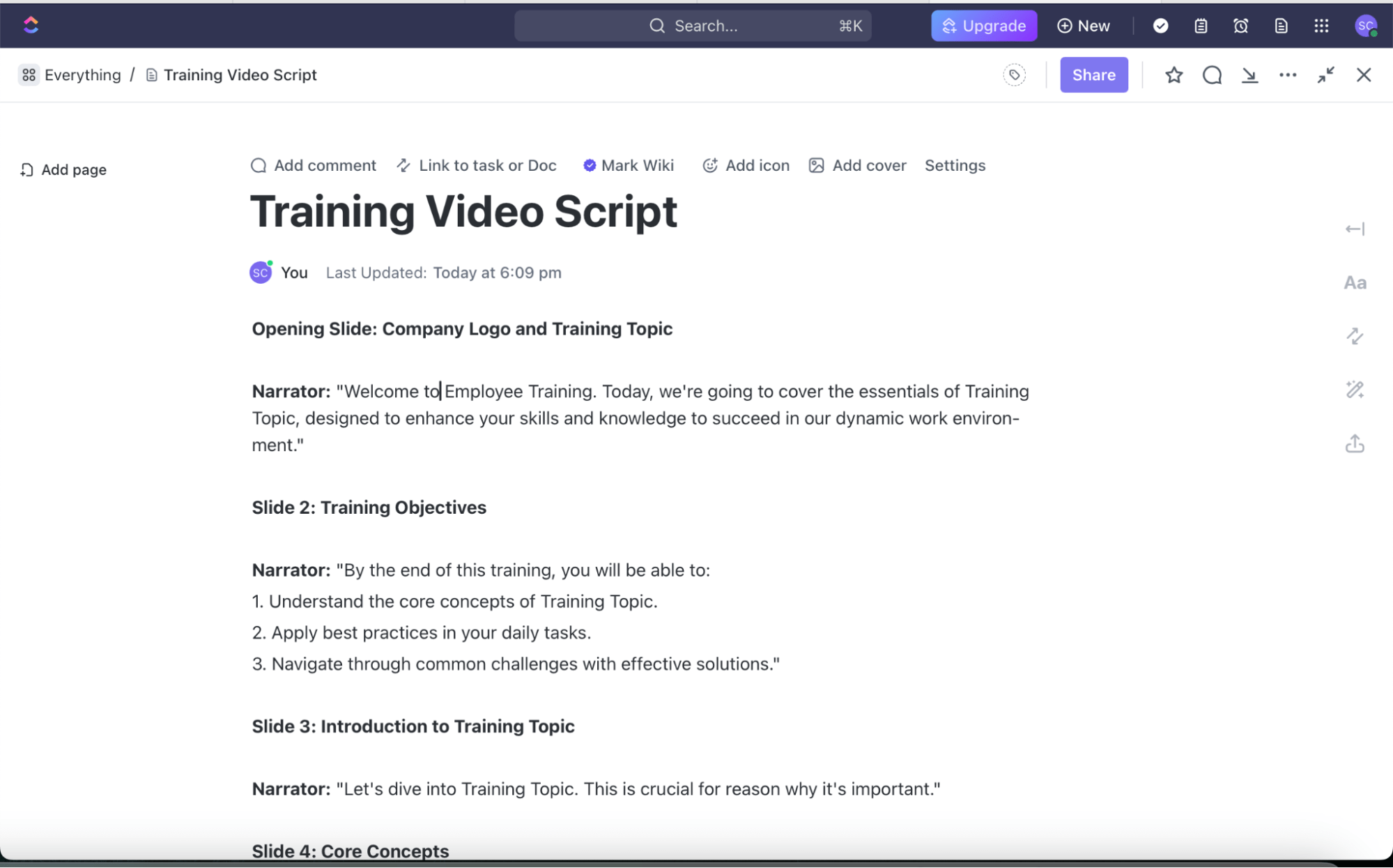 How to Make a Training Video at Work | ClickUp