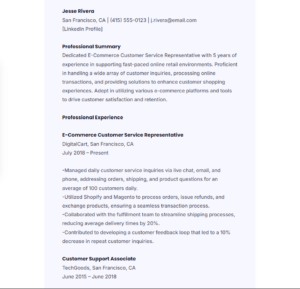 10 Customer Service Resume Examples to Stand Out