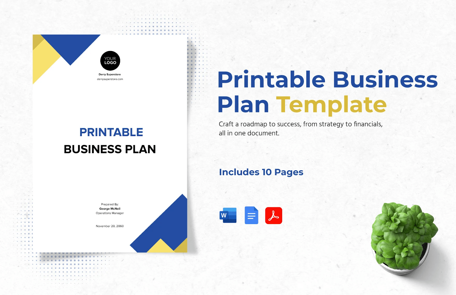 Free Business Plan Templates in Google Docs | ClickUp