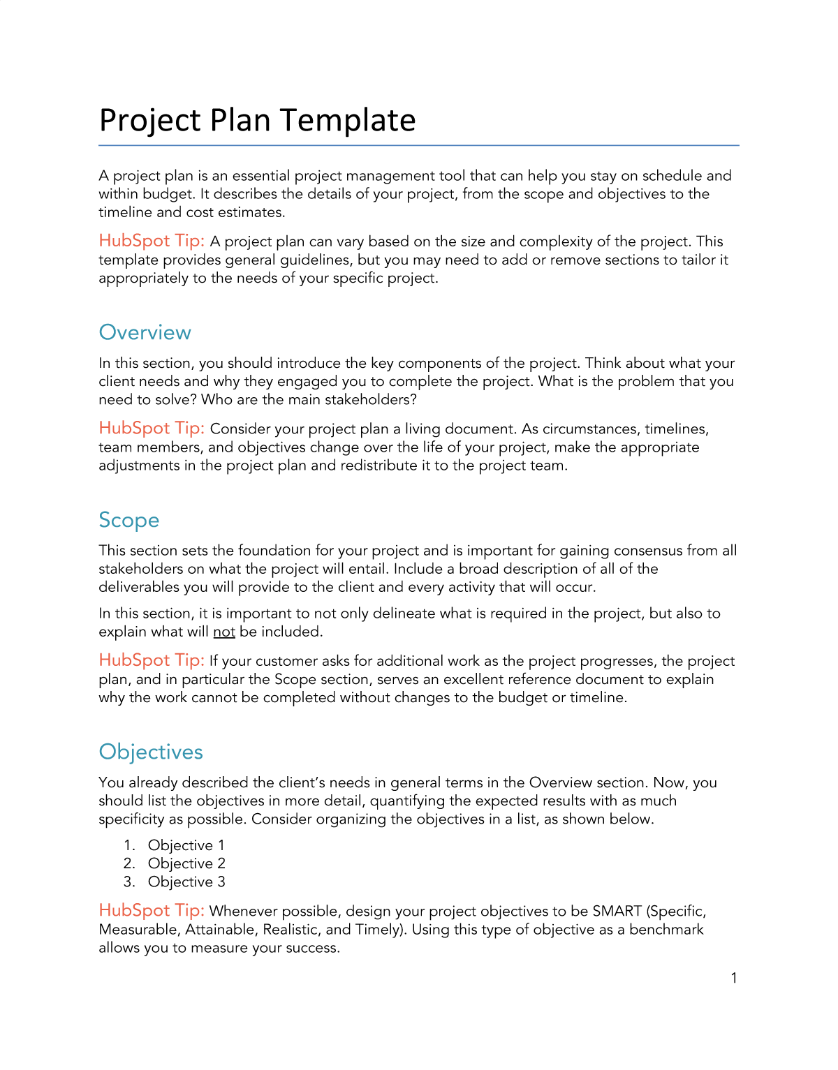 Project Plan Templates in Google Docs | ClickUp