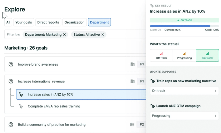 15 Best OKR Software in 2025 (Reviews & Pricing)