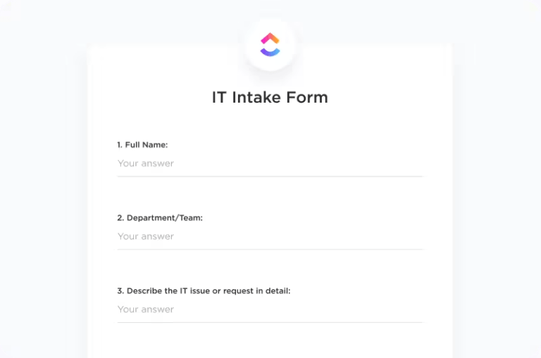 How to Optimize Your Project Intake Process | ClickUp