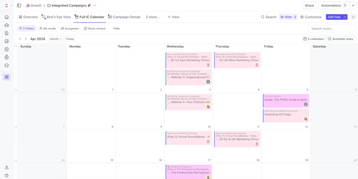 How ClickUp's marketing team uses ClickUp