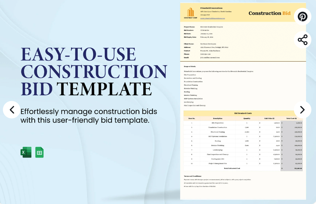 10 Free Construction Bid Templates for Your Projects | ClickUp