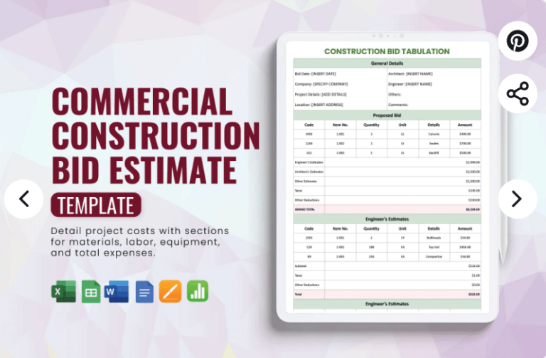 10 Free Construction Bid Templates for Your Projects | ClickUp