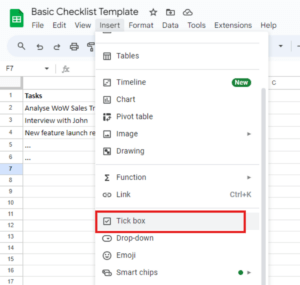 How to Create a Checklist in Google Sheets | ClickUp