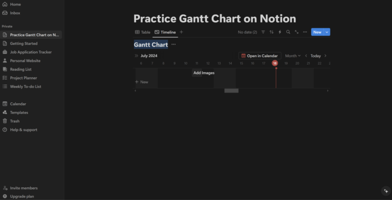 How To Create A Gantt Chart In Notion With Steps Clickup