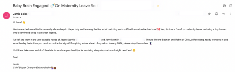 30+ Maternity Leave Messages and Wishes