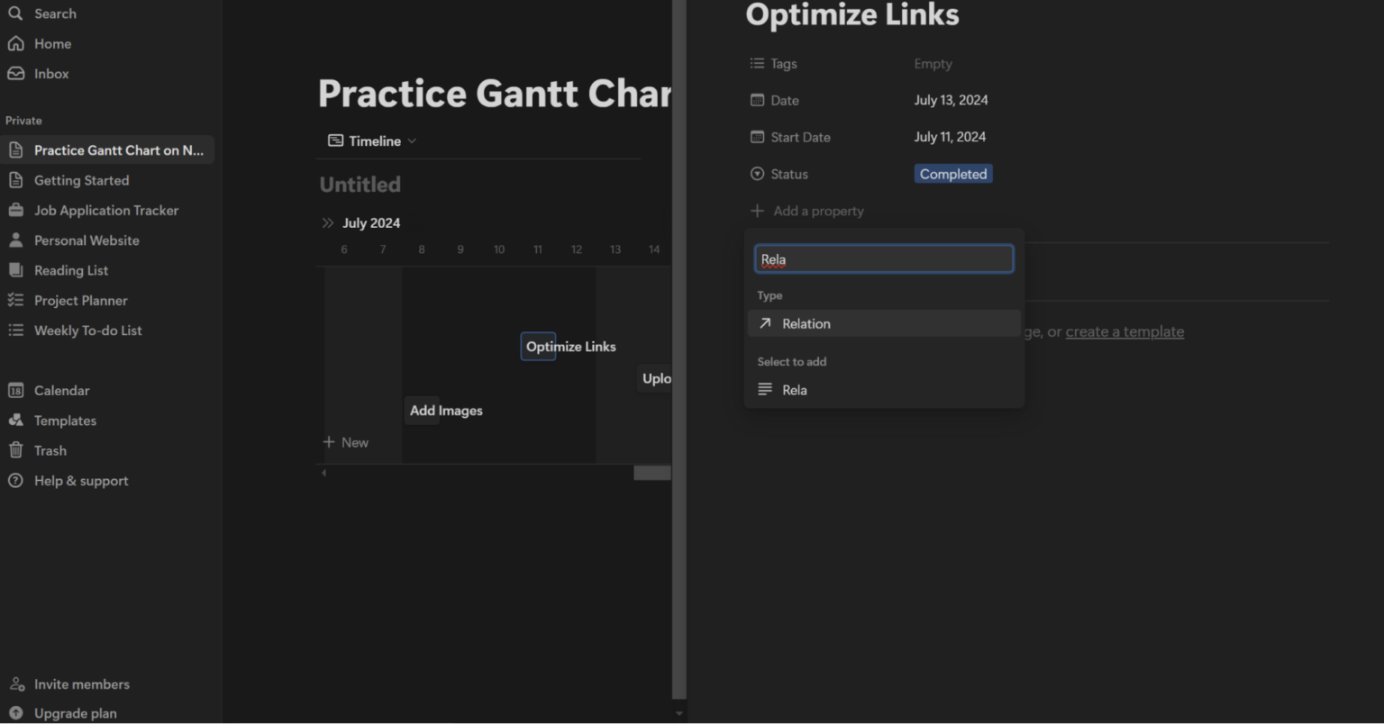 How to Create a Gantt Chart in Notion (With Steps) | ClickUp