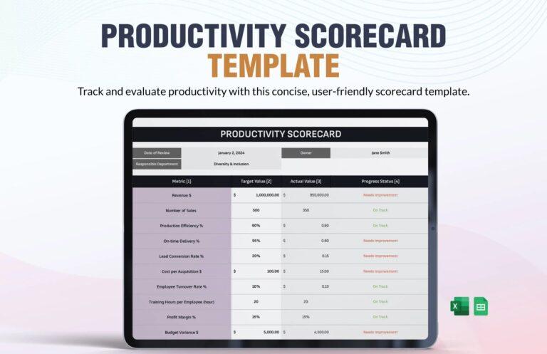 12 Free Productivity Templates (Charts, Reports, & Spreadsheets)
