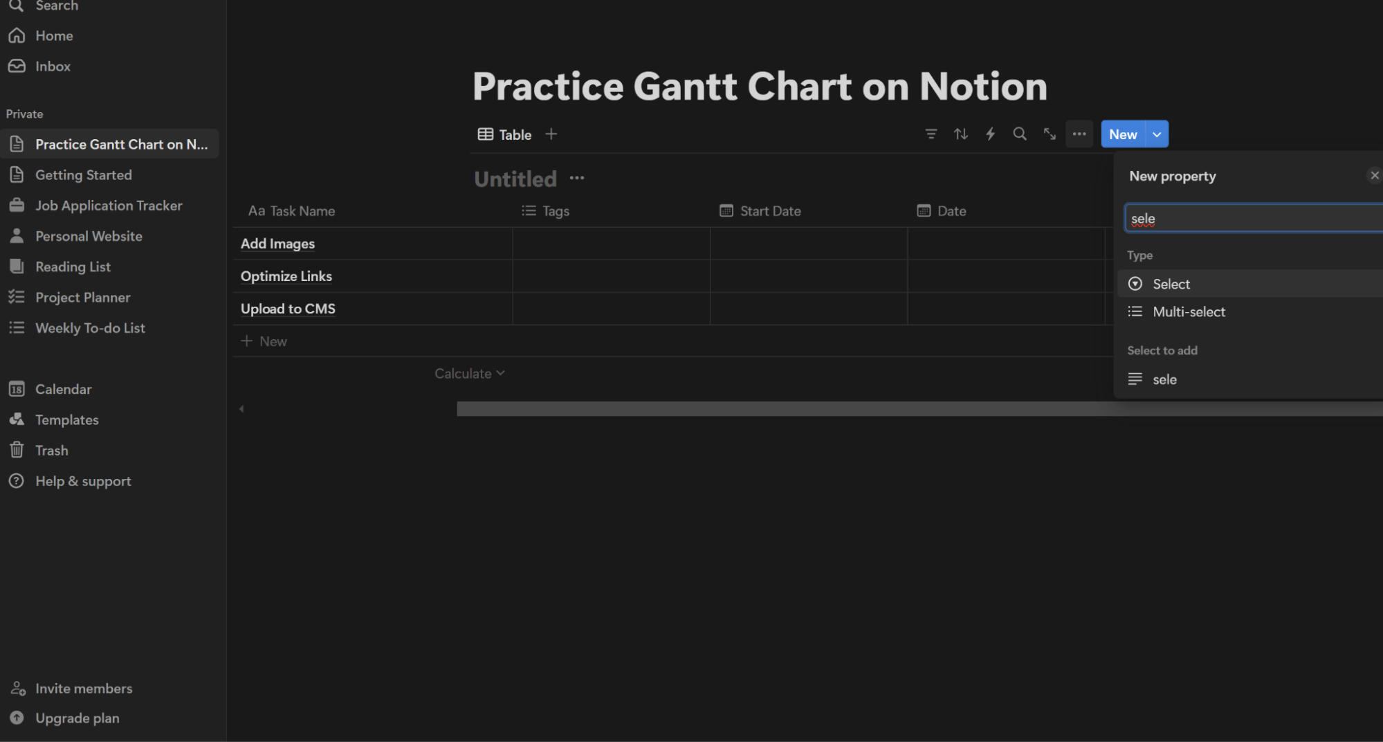 How to Create a Gantt Chart in Notion (With Steps) | ClickUp