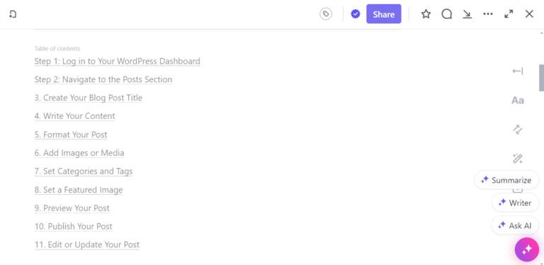How to Create Step by Step Instructions | ClickUp