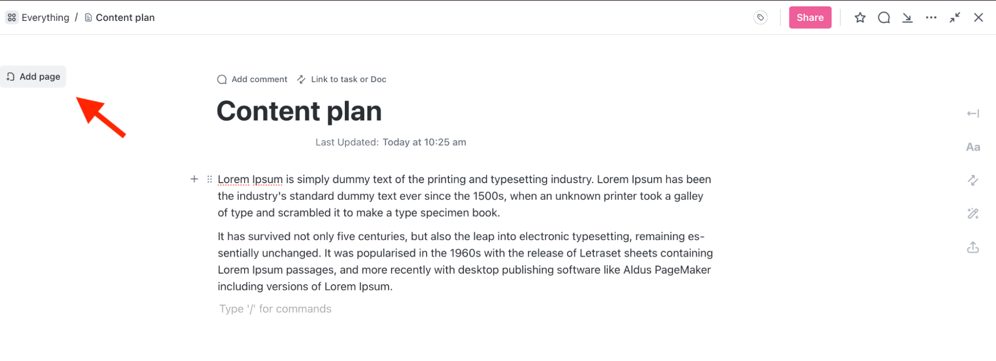How to Add a New Page on Google Docs | ClickUp