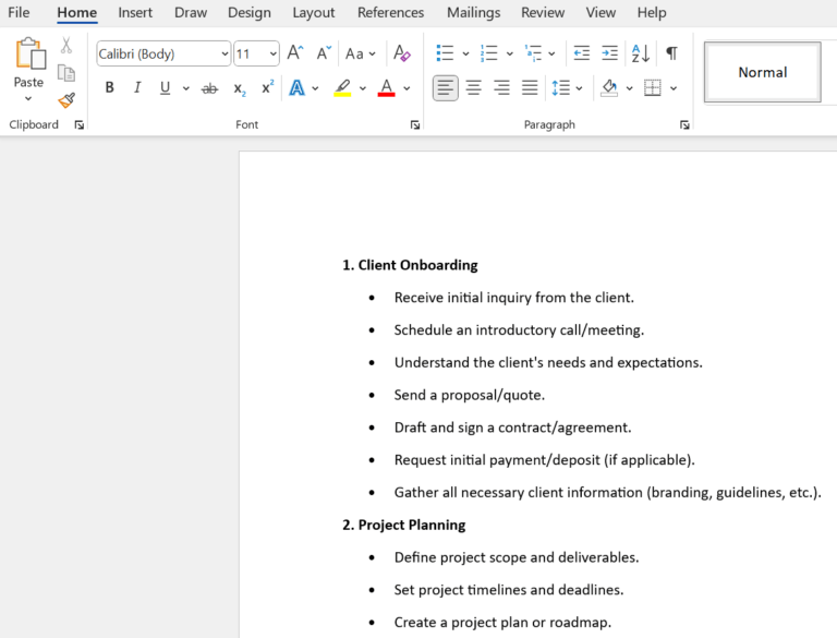 How to Create a Checklist in Microsoft Word | ClickUp