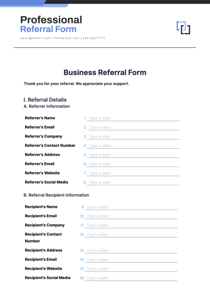 Free Referral Form Templates in Word & ClickUp