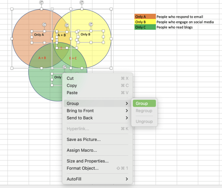 How To Create A Venn Diagram In Excel Clickup