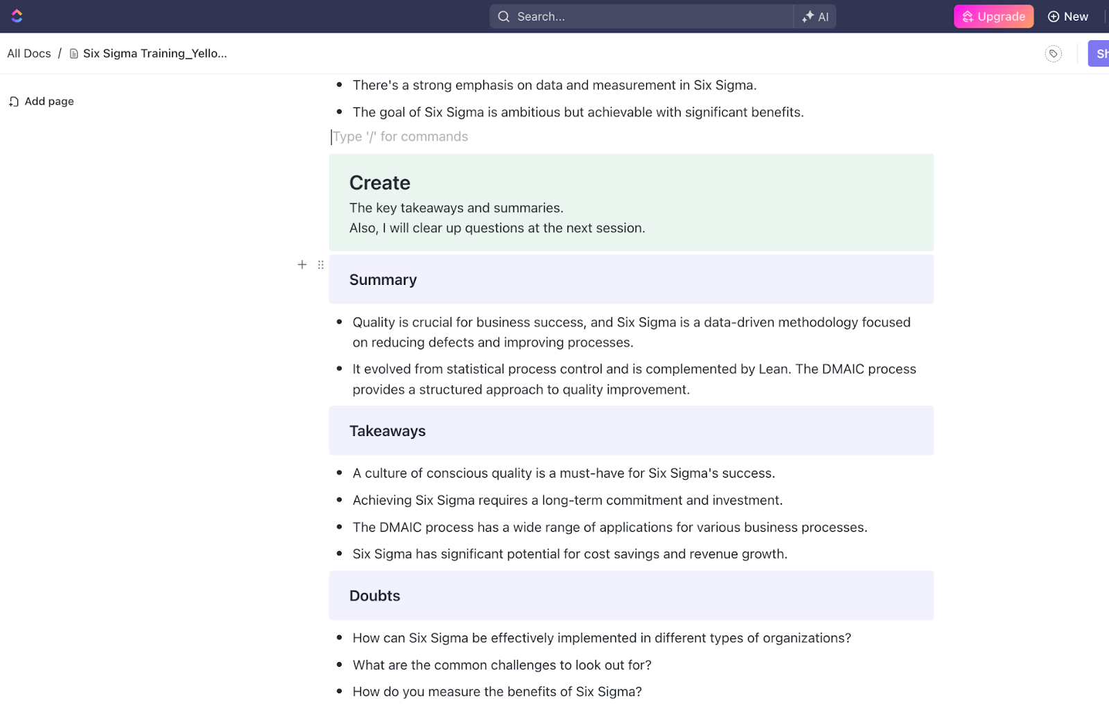 How to Create Notes Using the Flow Method | ClickUp