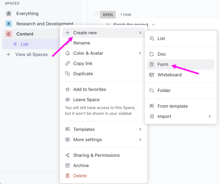 How to Create a Form in Asana | ClickUp