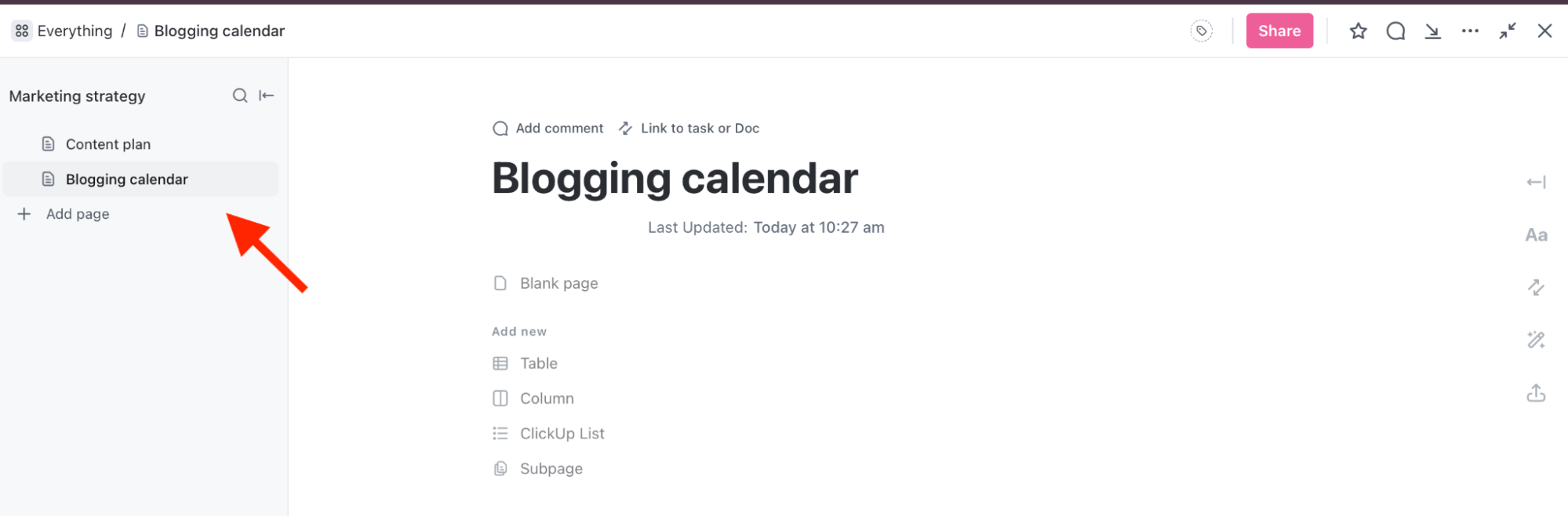 How to Add a New Page on Google Docs | ClickUp