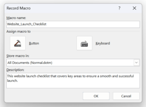 Erstellen einer Checkliste in Microsoft Word
