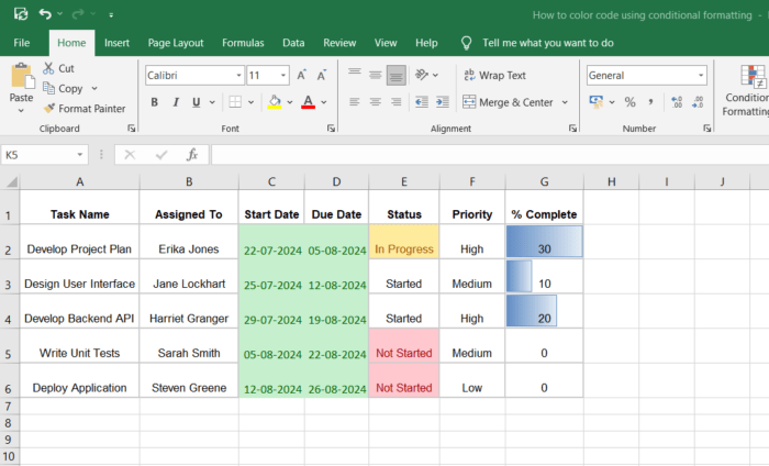 How to Color Code Cells in Excel | ClickUp