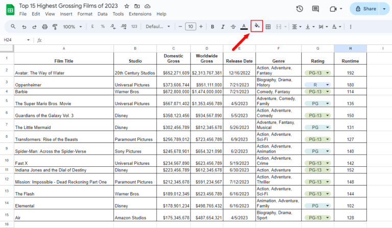 How to Color Code Cells in Google Sheets | ClickUp