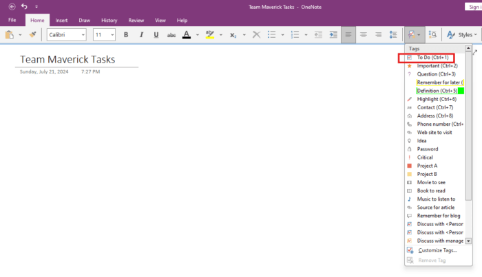 How to Create a Checklist in OneNote | ClickUp