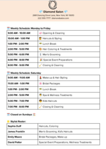 Free Google Docs Schedule Templates for 2025 | ClickUp