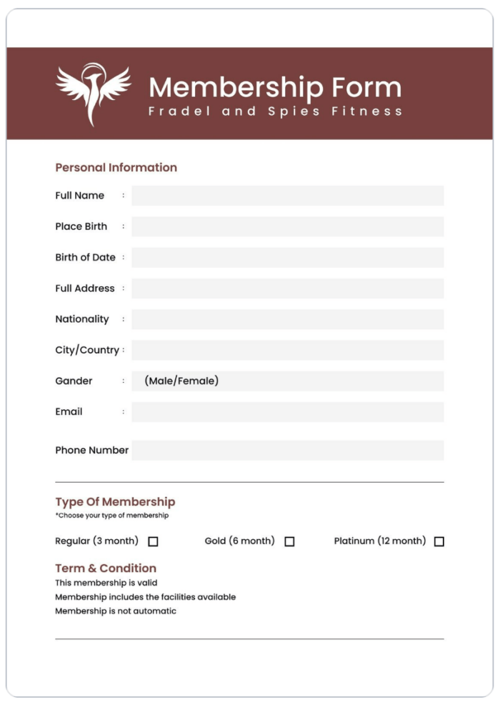 Membership Form Templates to Simplify Your Signup Process