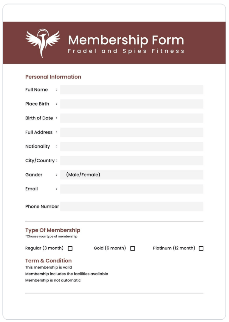 Membership Form Templates to Simplify Your Signup Process
