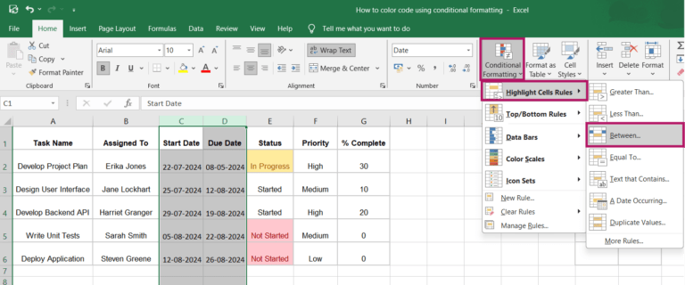 How to Color Code Cells in Excel | ClickUp