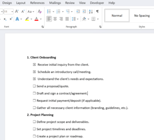 How to Create a Checklist in Microsoft Word | ClickUp