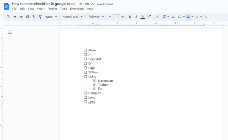 How to Make a Checklist in Google Docs | ClickUp