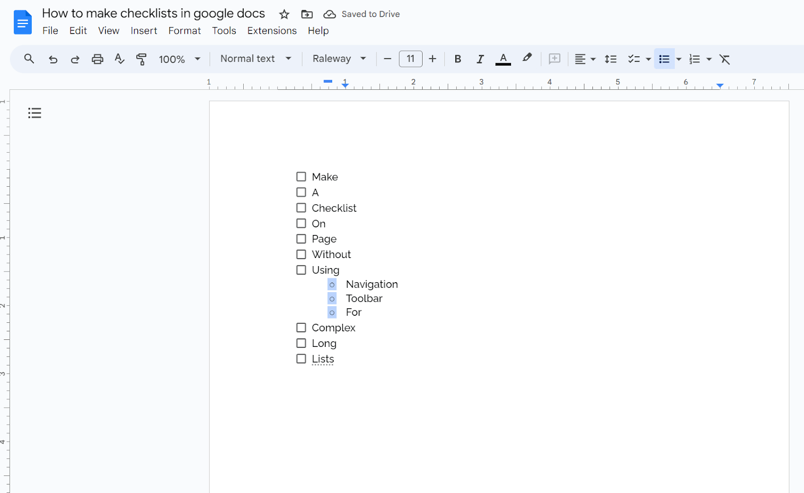 How to Make a Checklist in Google Docs | ClickUp